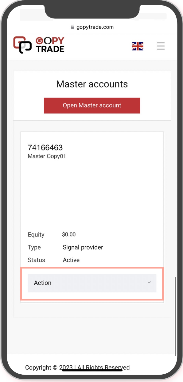 How to deposit and distribution money master account for copy trade?