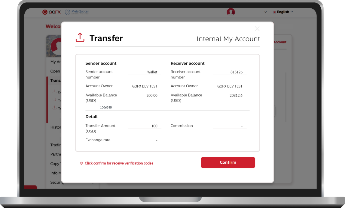 How to transfer copy trade account?