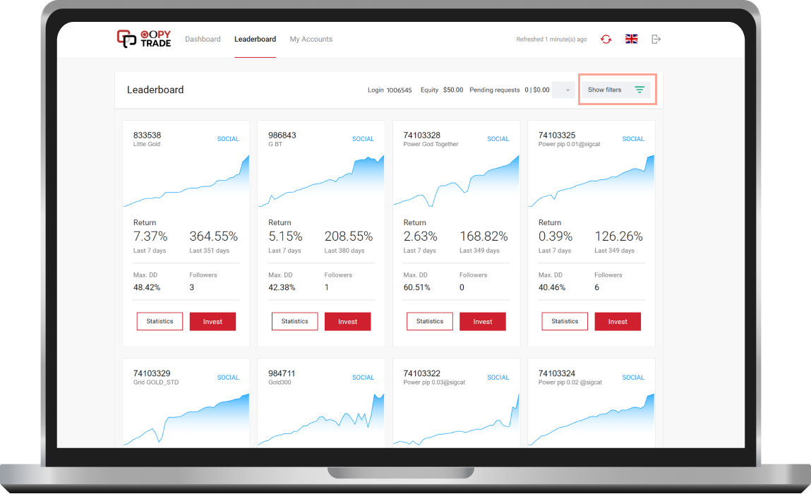 How to subscribe to master account?