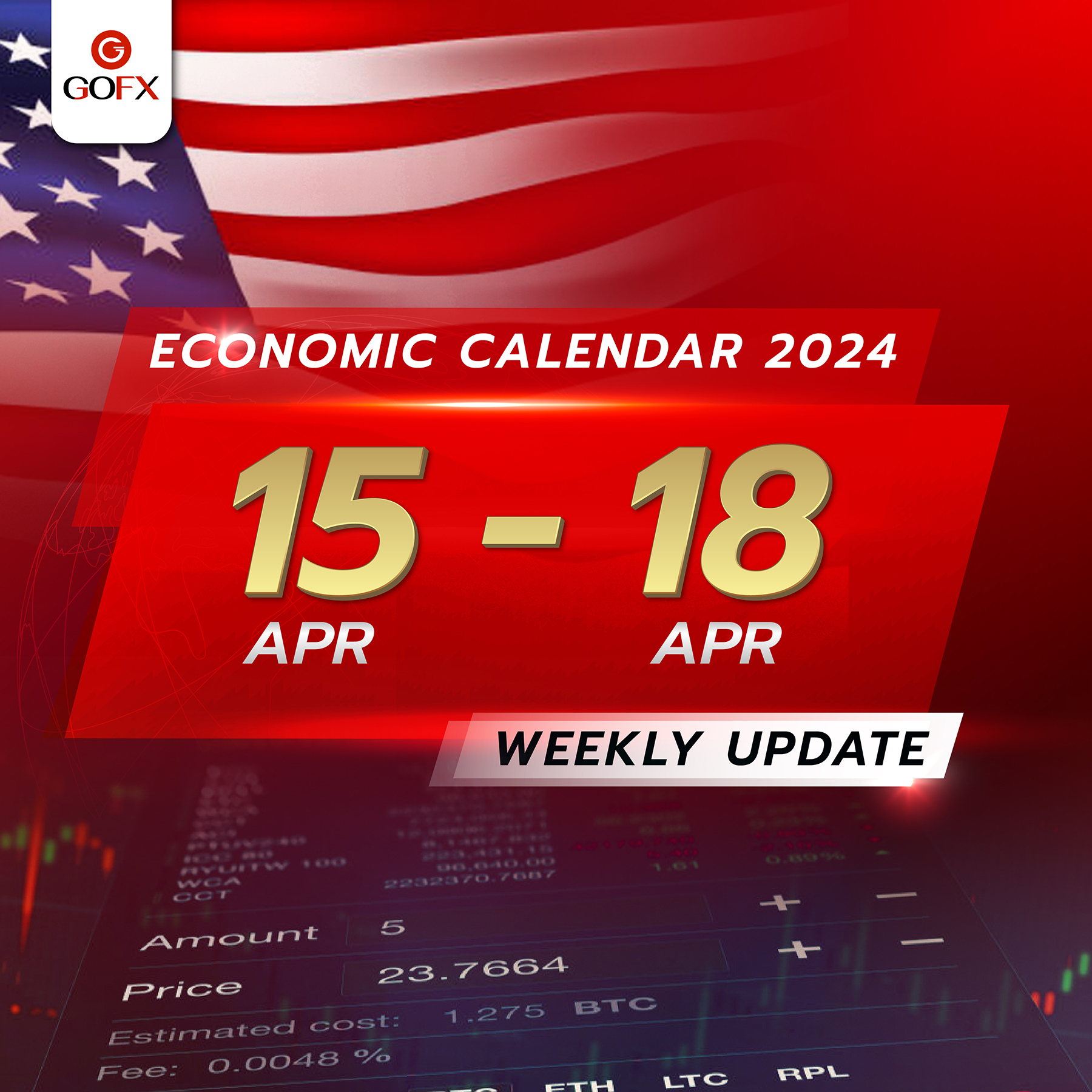ปฎิทินเศรษฐกิจวันที่ 15 -18 เมษายน 2567